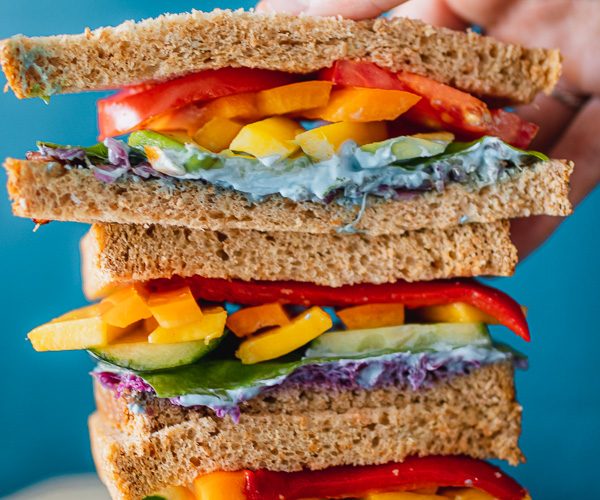 Rainbow Sandwich (The Best Vegan Sandwich) | Vega Recepten