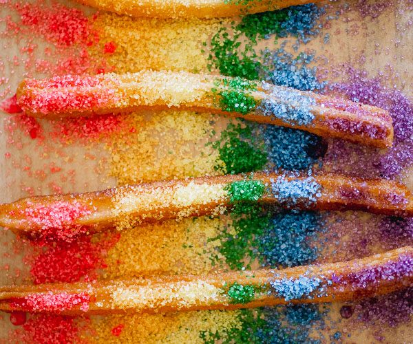 Rainbow Churros Recipe | Vega Recepten