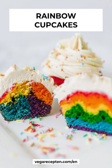 How to Make Rainbow Cupcakes (Recipe) - Vega Recepten