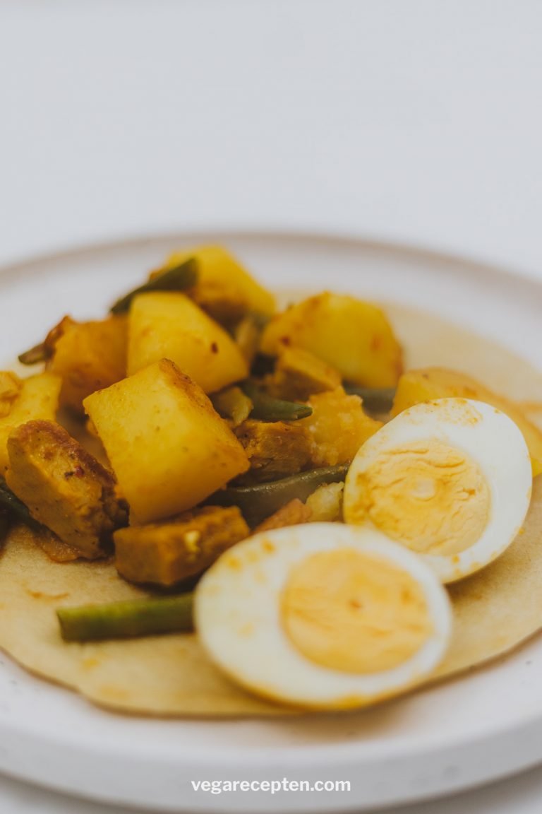 Vegetarische roti recept (roti masala) - Vega Recepten